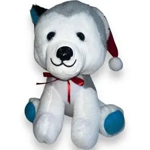 Calplush | Toys | Husky Dog Stuffed Animal Husky Plush Blue Eyes White ...